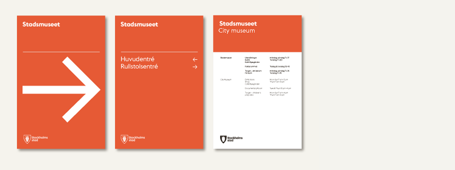 Exteriöra skyltar - Stockholms stad